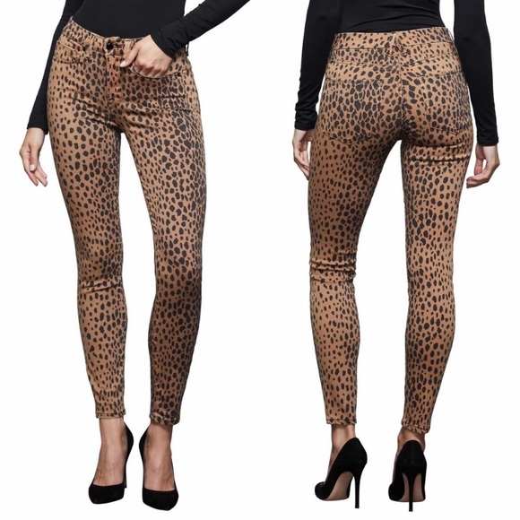 Good American | Jeans | Nwt Good American Good Waist Leopard Skinny ...